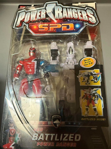 Power Rangers SPD Battlized Red Ranger Action Figure w/ Morph Armor ...