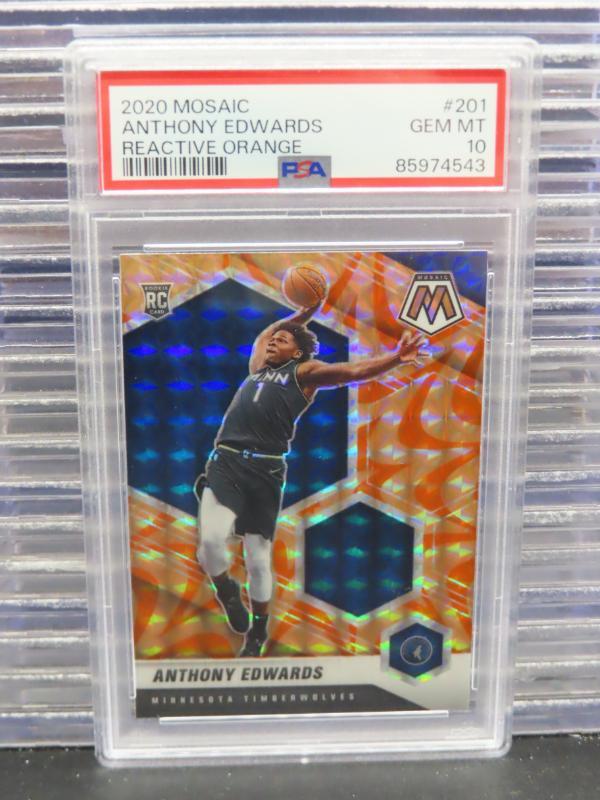 Anthony Edwards 2020 Mosaic #201 Reactive Orange Price Guide - Sports ...