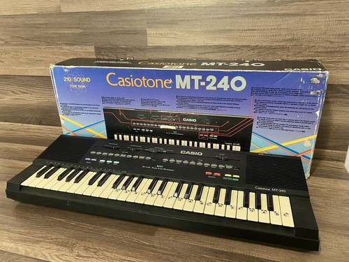 Casio MT-240 PCM MIDI Synthesizer Keyboard Casiotone Vintage *Read ...