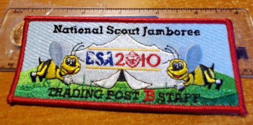 BSA 2010 National Jamboree, Trading Post B staff, red border JSP (k2 ...