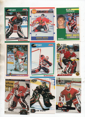 9-jimmy waite lot #1 chicago blackhawks phoenix coyotes nice mix | eBay