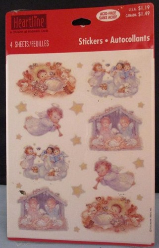 Vtg Hallmark Heartline Christmas Nativity Angels Precious Moments ...