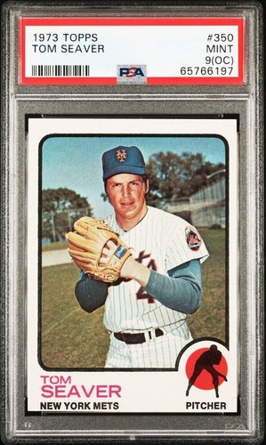 1973 Topps Baseball Tom Seaver #350 PSA 9 OC METS HOF (((AMAZING EYE ...