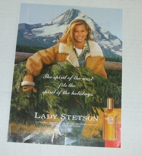 Lady Stetson AD original ONE magazine page PHOTO advertisement | eBay