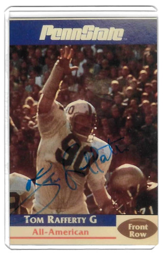 TOM RAFFERTY Cowboys, Penn State PSU 5.75" x 3.75" SIGNED / AUTOGRAPH ...