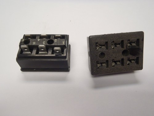 Cinch Jones Socket Female S-406-LAB Panel Mount Bracket 6 pin Connector ...