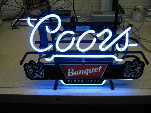 Coors Banquet Griffins Beer Glass 20"x16" Neon Sign Lamp With HD Vivid ...
