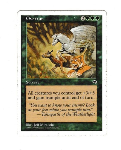 Overrun [Anthologies] Played English MTG | eBay