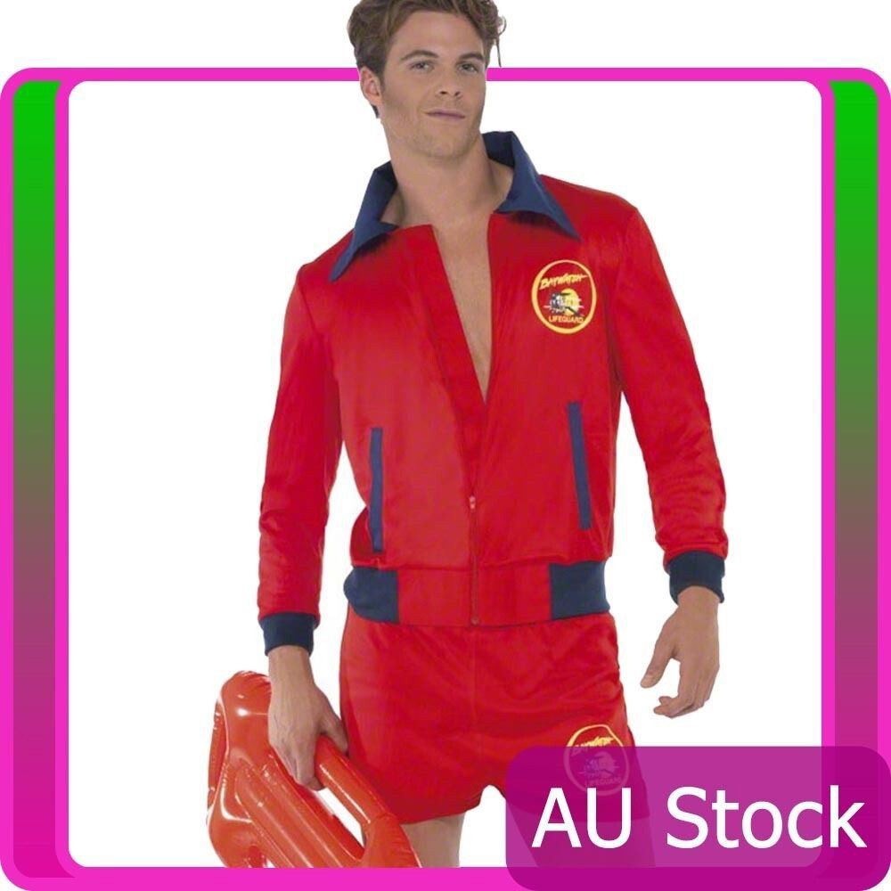 BAYWATCH LIFEGUARD INFLATABLE RED FLOAT 29" LIFE GUARD FANCY DRESS ...