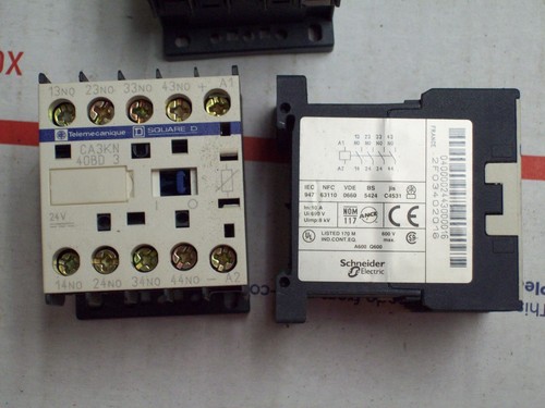 "LOT OF 3" TELEMECANIQUE CONTROL RELAY 24 VOLT CA3KN 40BD3, CA3KN40BD3 ...