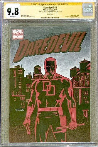 Marvel Comics Daredevil #1 (2011) CGC 9.8 Original Sketch Cover Signed ...