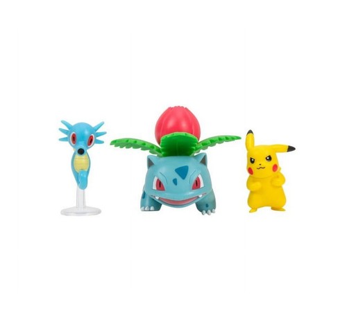 Pokemon 151 Battle Figure Ivysaur Horsea Pikachu 3-pack | eBay