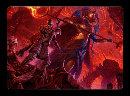 MTG March of the Machine Art Series Djeru and Hazoret 44/81 NM/MT ** | eBay