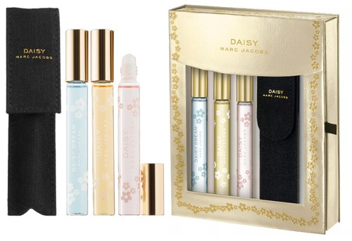 3 PC MARC JACOBS DAISY Eau de Toilette Travel Rollerball Trio 3 X 0.33 ...