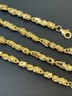 Custom Handmade Solid 925 Sterling Silver Nugget Link Chain Necklace ...