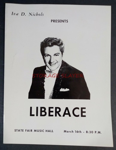 Liberace Ku Klux Klan Naughty Cartoon 1965 Program Texas State Fair ...