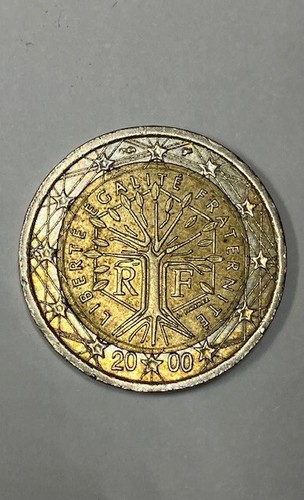 2 Euro Coin 2000 France Liberte Egalite Fraternite - LOOK CLOSE ...