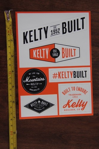 KELTY Backpack Tent 6 STICKERS Decals NEW | eBay