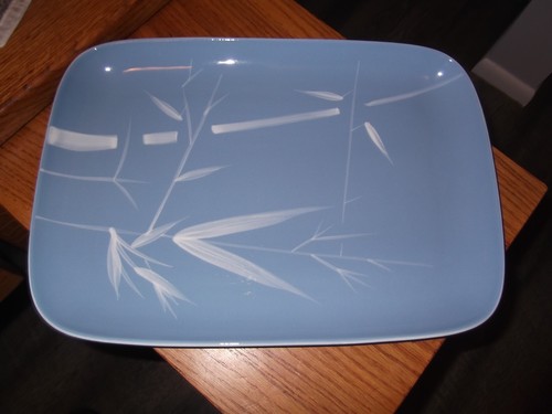 Winfield China Blue Pacific Bamboo Serving Platter10 1/2 by 14 5/8 ...