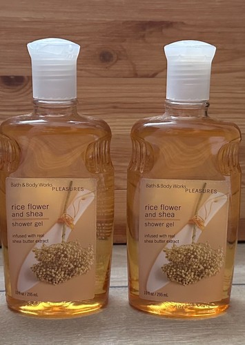 Bath & Body Works Rice Flower & Shea Shower Gel Wash 10 Oz. Lot Of 2 | eBay