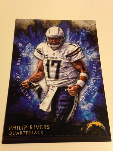 2015 Topps Valor 5x7 Battle Cry Philip Rivers Chargers BCPR #’d /99 Low ...