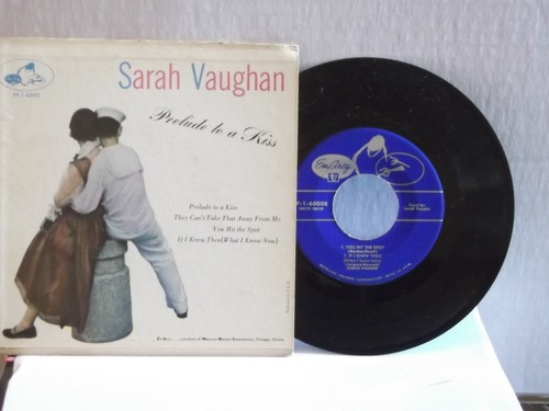 Sarah Vaughan,EmArcy,"Prelude To A Kiss"US,7" EP with P/C,1956 vocal ...
