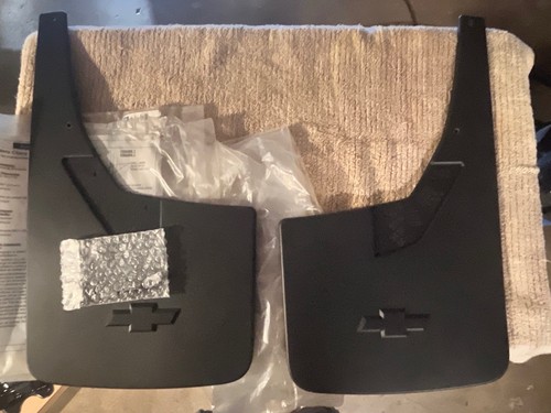 NEW OEM Rear Mud Splash Guard Set Black 2014-2019 Chevrolet Silverado ...