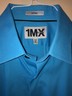 1MX Express Solid Blue Mens Dress Shirt Button-Down Size Medium 15-15 1 ...