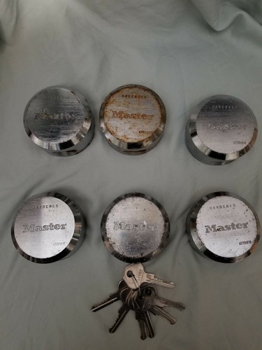 Master Lock Pro Series 6270/970 Hidden Shackle Padlock With 2 Keys for ...