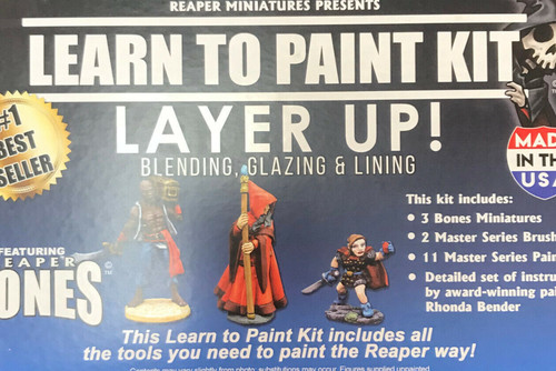 Learn To Paint Kit: Layer Up! Reaper Miniatures Rpg Paint Set 08907 New ...