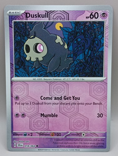 Pokémon Shrouded Fable Duskull 018/064 Reverse Holo NM | eBay