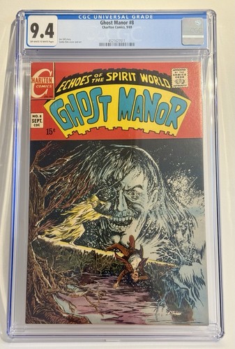 GHOST MANOR #8 * GILL STORIES * KIM COVER & ART * Bronze CHARLTON * NM CGC 9.4 | eBay