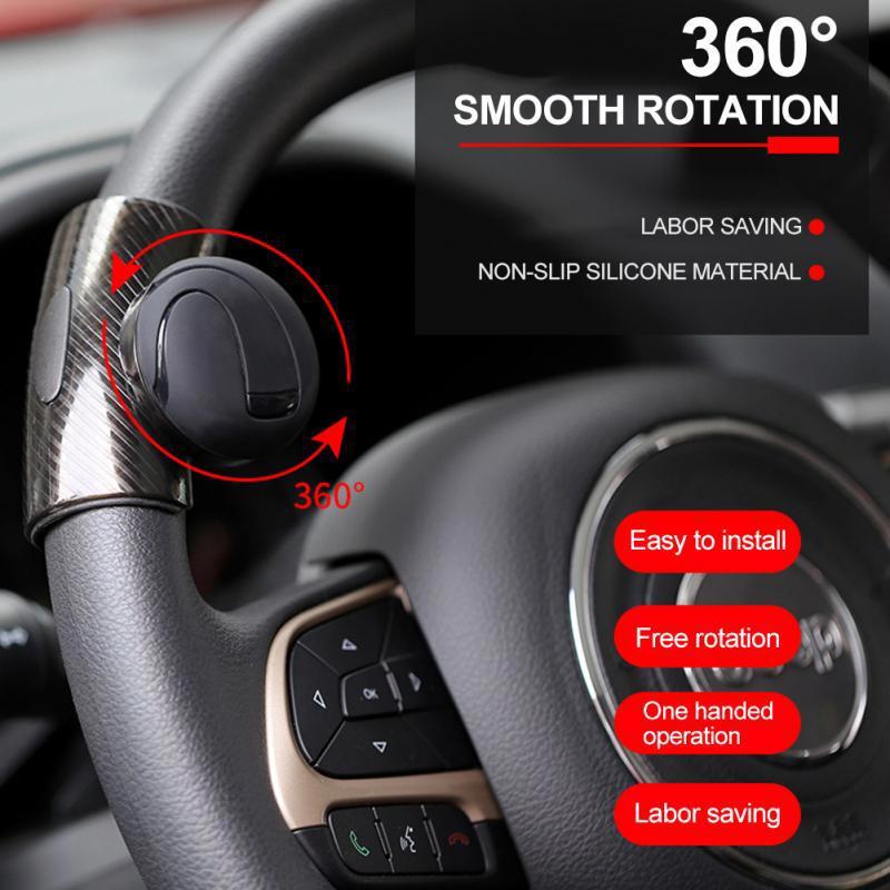 Black Steering Wheel Suicide Spinner Power Handle Knob Car Truck - USMC ...