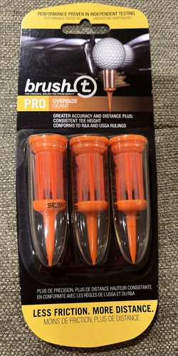 Brush-t Golf Tees Oversize - 1 pack of 3 brush tees - 2.4" height More ...