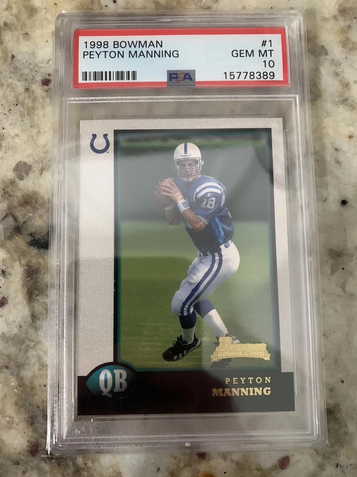 Peyton Manning 1998 Bowman #1 Base Price Guide - Sports Card Investor
