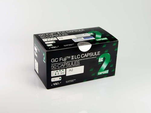 GC 000139 Fuji II LC Light Cure Glass Ionomer Restorative Capsules A2 ...