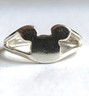 Mickey Mouse Disney Sterling Silver Ring Band Stores Vintage Ears 925 ...