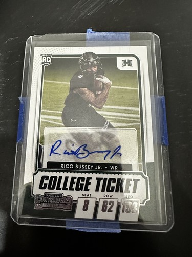 F117,881 2021 Panini Contenders Draft Picks #176 Rico Bussey Jr. AUTO ...
