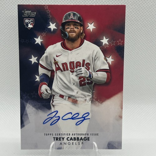 Trey Cabbage 2024 Topps Series 2 Baseball Stars Auto Rookie Los Angeles ...