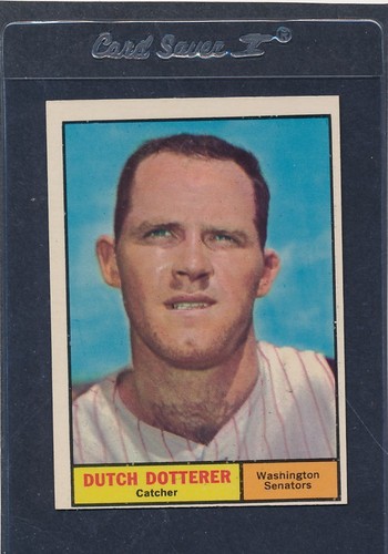 1961 Topps #332 Dutch Dotterer Senators EX 61T332-22216-3 | eBay