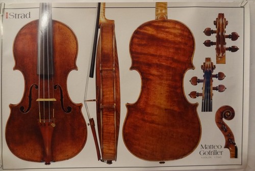 POSTER VIOLIN MATTEO GOFRILLER 1700 ed THE STRAD Mag (dimensions on the ...
