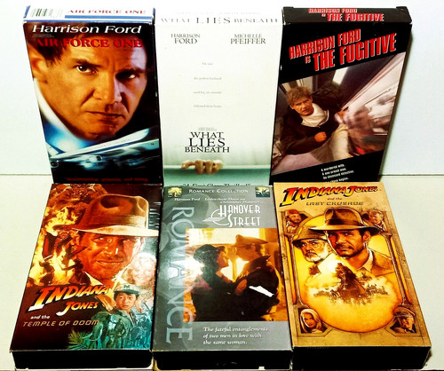 Lot of 6 Harrison Ford (VHS) Hanover Street, The Fugitive, Air Force ...