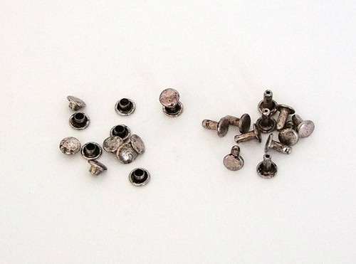 7mm Diameter Antique Silver Plated Compression Rivets Package of 12 | eBay