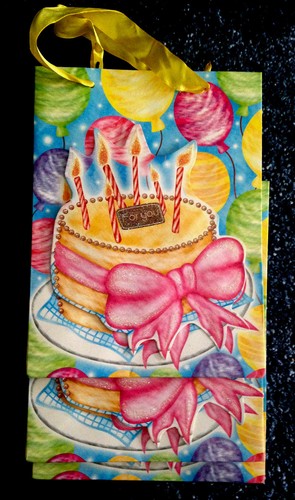 4 Pcs Happy Birthday Paper Handel colorfu Gift Bags Kids Party Bags ...