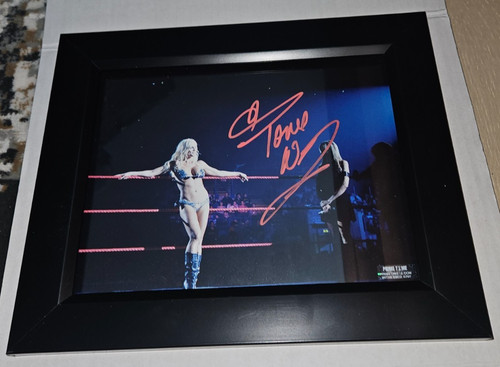 Torrie Wilson FRAMED WWE Autographed 8" x 10" In-Ring Pose Photo | eBay
