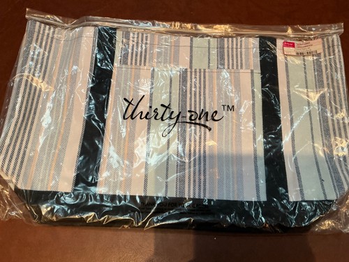 Thirty-One Coastal Carry All Tote in Boardwalk Stripe | eBay