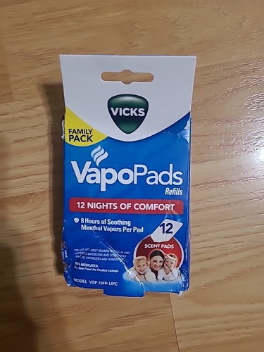Vicks VapoPads & VapoPad Plus Refills Intense Menthol 12 Scent Pads | eBay