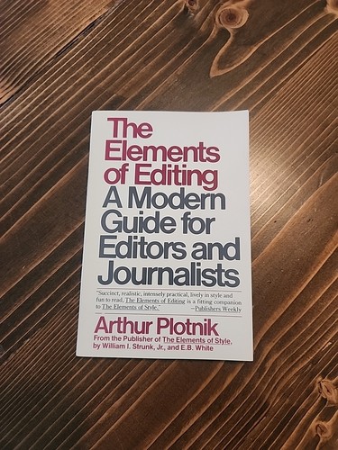 The Elements Of Editing A Modern Guide For Editors And Journalists | eBay