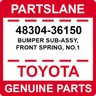 TOYOTA GENUINE 48304-36150 BUMPER SUB-ASSY, FRONT SPRING, NO.1 OEM | eBay