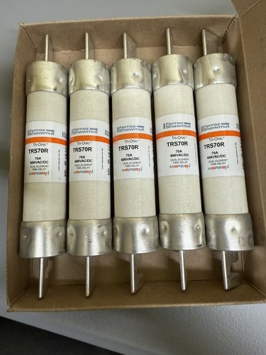 5 Mersen Ferraz Shawmut TRS70R Tri-Onic Time Delay Fuses 70 Amp 600v ...